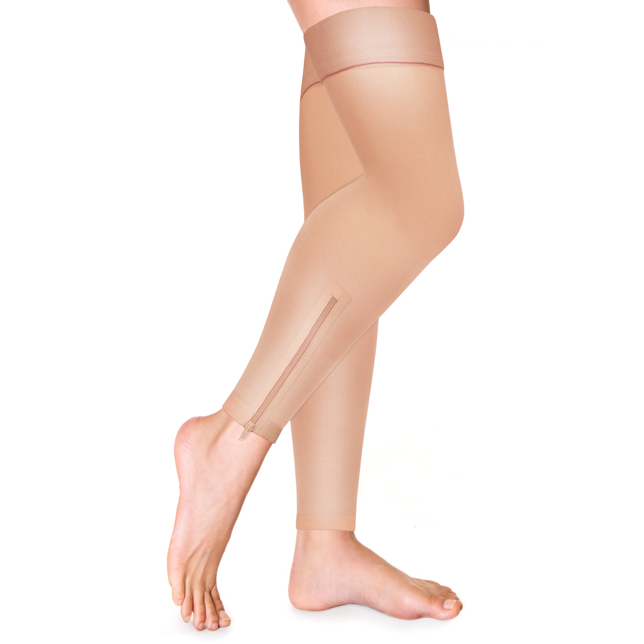 0678BG / Thigh High / Zipper Compression Stockings / Unisex – TruformStore