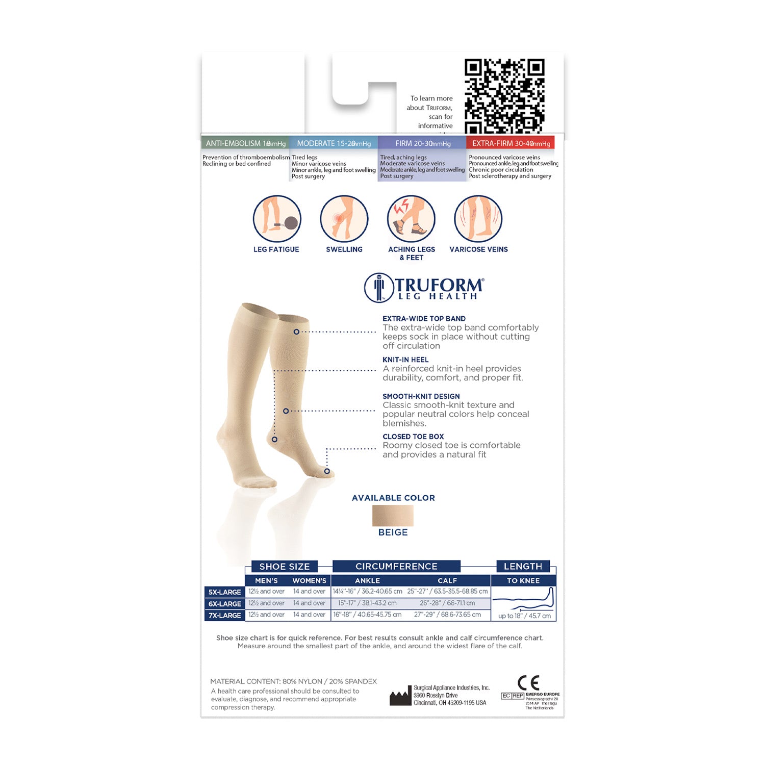 Medical Knee High Compression Stockings / Unisex – TruformStore